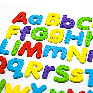 Magnetic Letters and Numbers for Classroom Educating Kids in Fun -Educational Alphabet Refrigerator Magnets Building Preschool Toddler Spelling and Learning Rfidge Magnets-112 Pieces