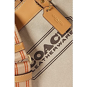 Coach Canvas Field Tote 22 Natural Canvas/Tan One Size