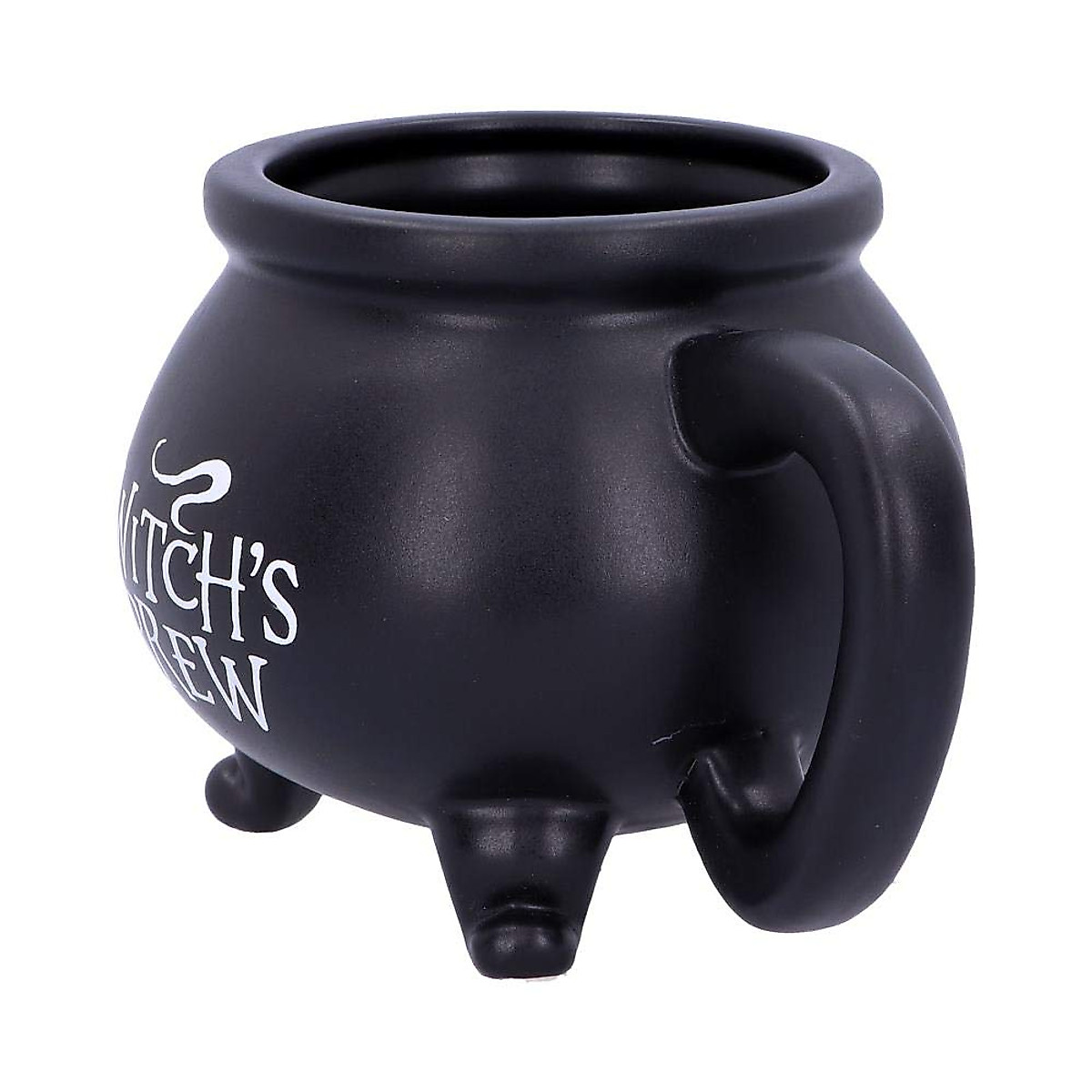 Nemesis Now U4791P9 Smooth Black Witch's Brew Cauldron Mug 13.5cm, Resin w. Stainless Steel