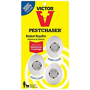 Victor M753SN-1 3-Pack Mini PestChaser Rodent Repeller, White