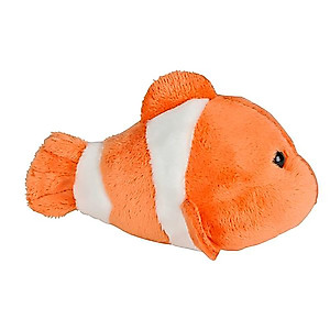 The Dreidel Company Plush Mighty Mights, 3.5" Inch Plush Stuffed, Super Soft and Cuddly Animal Toys, Classroom Decorations, Boys and Girls (Clown Fish)