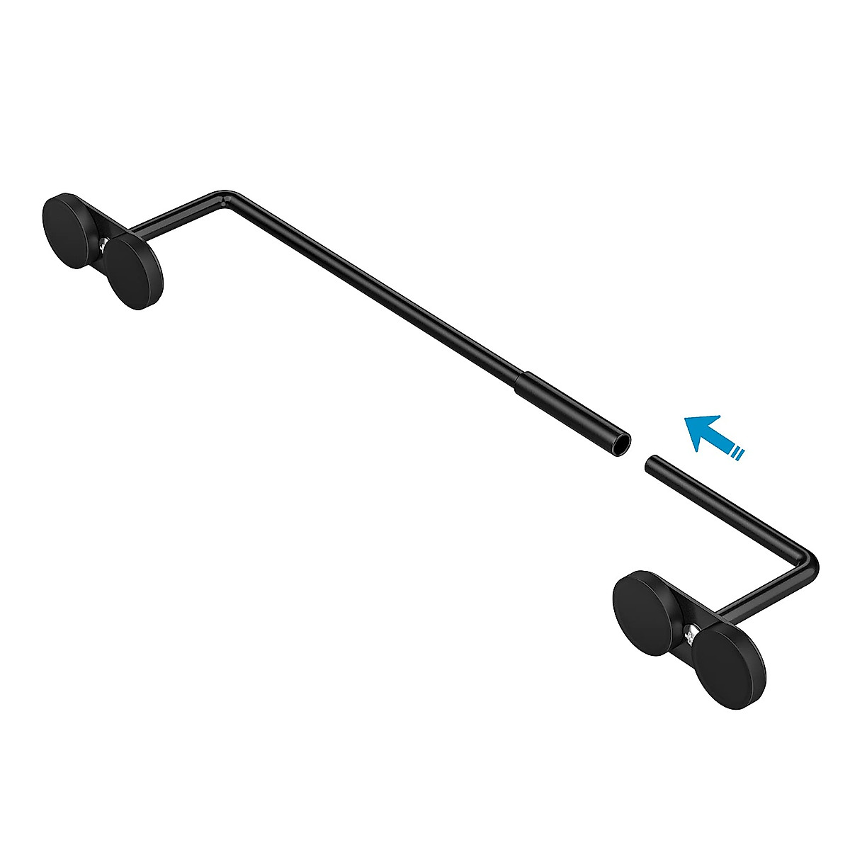 Skyflame Universal Magnetic Paper Roll Towel Holder for Refrigerator Barbecue Gas Grills, Kitchen Organizer Rack Fit Regular Huge Paper Towel Roll, 12 Inches Long, Black