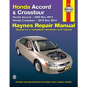 Honda Accord (03-12) & Crosstour (10-14) Haynes Repair Manual (USA) (Paperback)