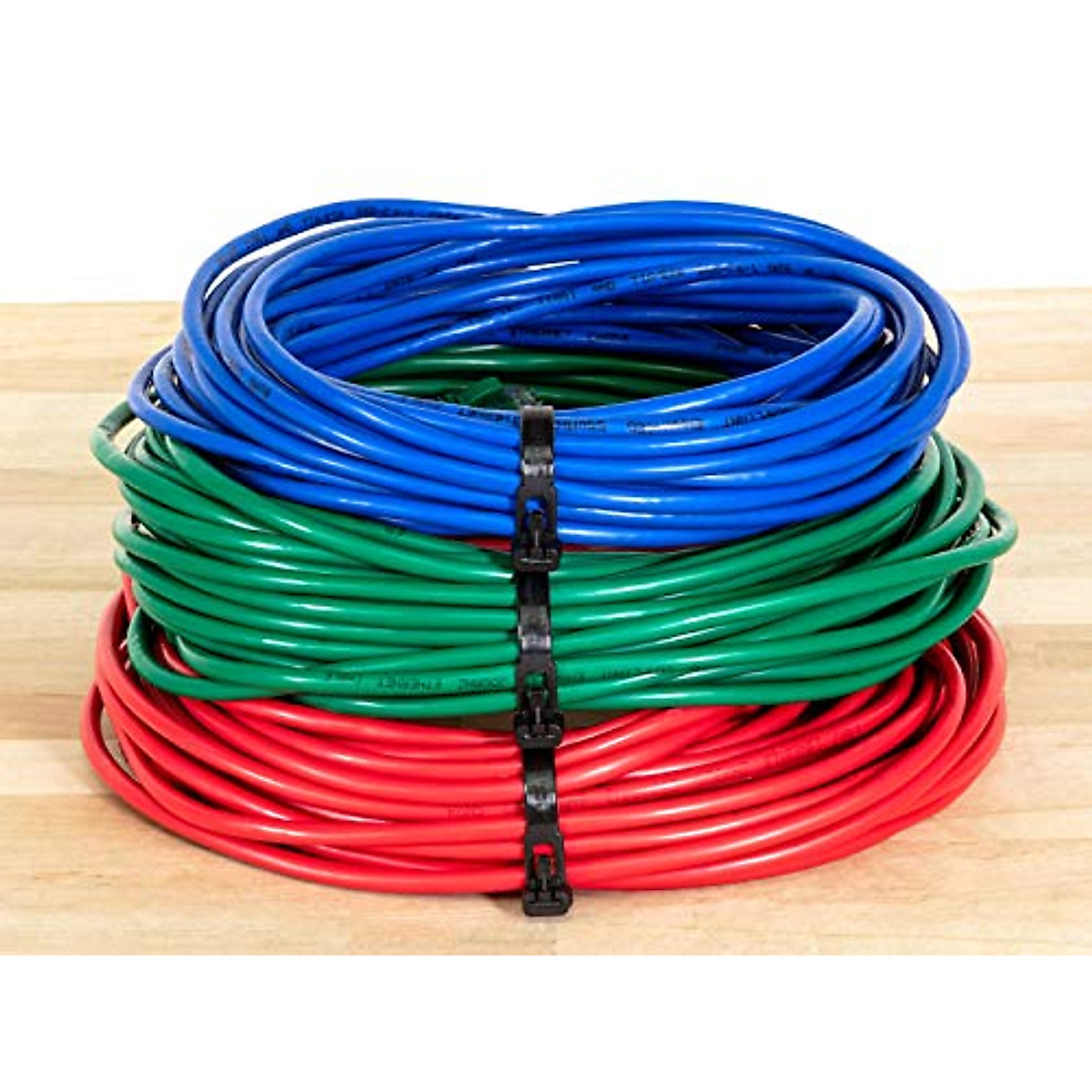 Helonge Reusable Zip Ties, 100 Pcs Assorted Fastening Cable Zip Ties 6" 8" 10" 12" Four Length Heavy Duty Nylon Self Locking Wire Ties