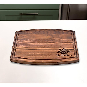 Custom Cutting Board Wedding Gift for Couple Personalized Mr & Mrs Cutting Board Arched Cutting Board Wood Engraved