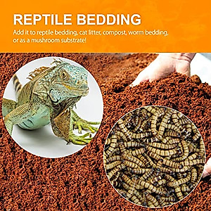 Hodiax Premium Coco Coir Brick, 1.4Lb High Nutrinent Compressed Coconut Soil, OMRI 100% Organic Low EC & PH Balanced Potting Soil for All Plants Gardening, Hydroponics and Reptile Substrate (650G x 2)