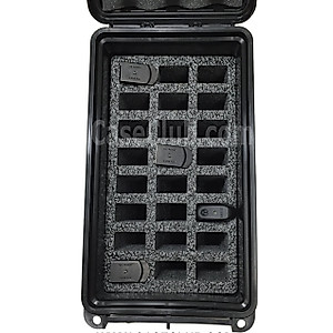 Case Club 24 Magazine Holder 50 Cal Ammo Can Foam to Fit MTM (Pre-Cut, Closed Cell, Military Grade Foam)(MTM .50cal)