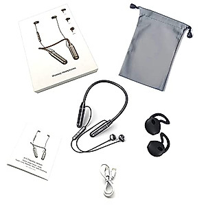 Bluetooth Headphones Neckband,100 Hours Long Battery Life,Built-in Noise Cancelling Microphone,Wireless Neckband Headset for Sports Behind Neck Headphones Stereo for Android Waterproof Neck Headset