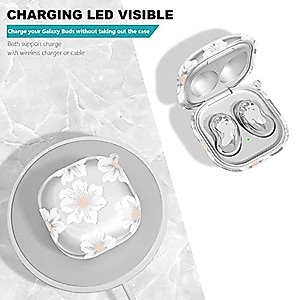 Youtec Galaxy Buds 2 Case, Galaxy Buds Pro Case, Galaxy Buds Live Case, Soft Shockproof Protective Case Cover Skin with Keychain for Women Men Compatible with Glaxy Buds Live 2020/Pro 2021/Buds 2 2021