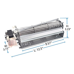 Adviace Replacement Fireplace Blower Kit for Monessen, Majestic, Martin, Vermont Castings Fireplaces, 12.5" Standard Sized BLOT Fireplace Fan Blower Kit, BLOTMC, BLOTSC, Rotom HB-RB79, R7-RB79