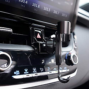 Beerte Car Phone Holder fit for Toyota Corolla 2020-2023,Corolla Cross 2022-2023,360 °Rotation Adjustable Car Air Vent,Auto Dashboard Cell Phone Mount fit for Any inches Mobile Phone (Alloy-Black)