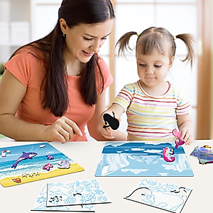 SOOVSY 200 Sheets Animals Foil Art Fun Kit for Kids, Foil Art for Kids Crafts Kit DIY Creative Activity Birthday Christmas Gift Travel Toys for 4 5 6 7 8 9 Years Old Kids Girls Boys Arts & Crafts