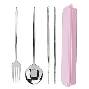 Cutlery Set Office Travel Chopsticks Portable Outdoor Tableware Spoon Stainless Steel Table Spoon Chopsticks Spoon Cooking Tableware Knife Set Tableware Kitchen Traveling