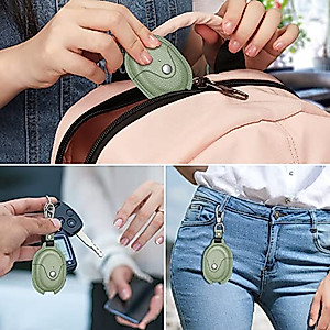 Fintie Protective Case for Pixel Buds A-Series (2021) / Pixel Buds 2 (2020), Premium PU Leather Slim Fit Metal Snap Closure Portable Cover Skin with Keychain, Sage Green