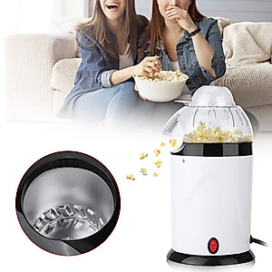 HEITIGN Popcorn Maker Machine, HEITIGN7ef1kom3i0 Popcorn Poppers, 1200W Air Popper, Non-Stick, 6-8 Cups, Easy to Use & Clean, Great Gift for Festival & Party, Kitchen Dormitory Camping