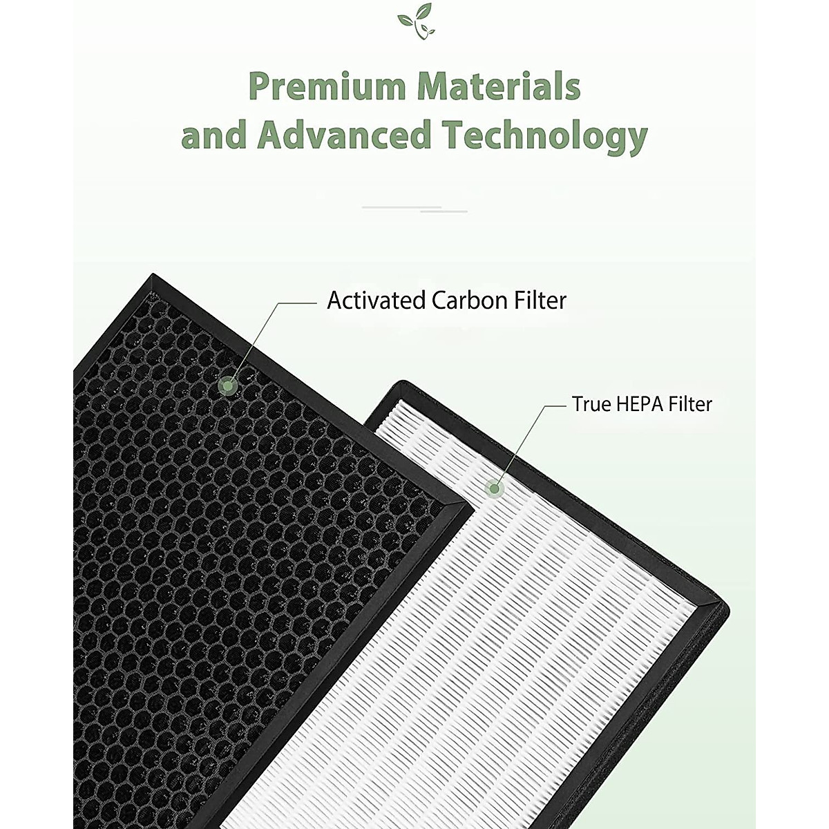 Future Way 2 Set HSP001 Filter Replacement Compatible with HSP001 Smart True HEPA Air Purifier, H13 True HEPA and Activated Carbon Filter
