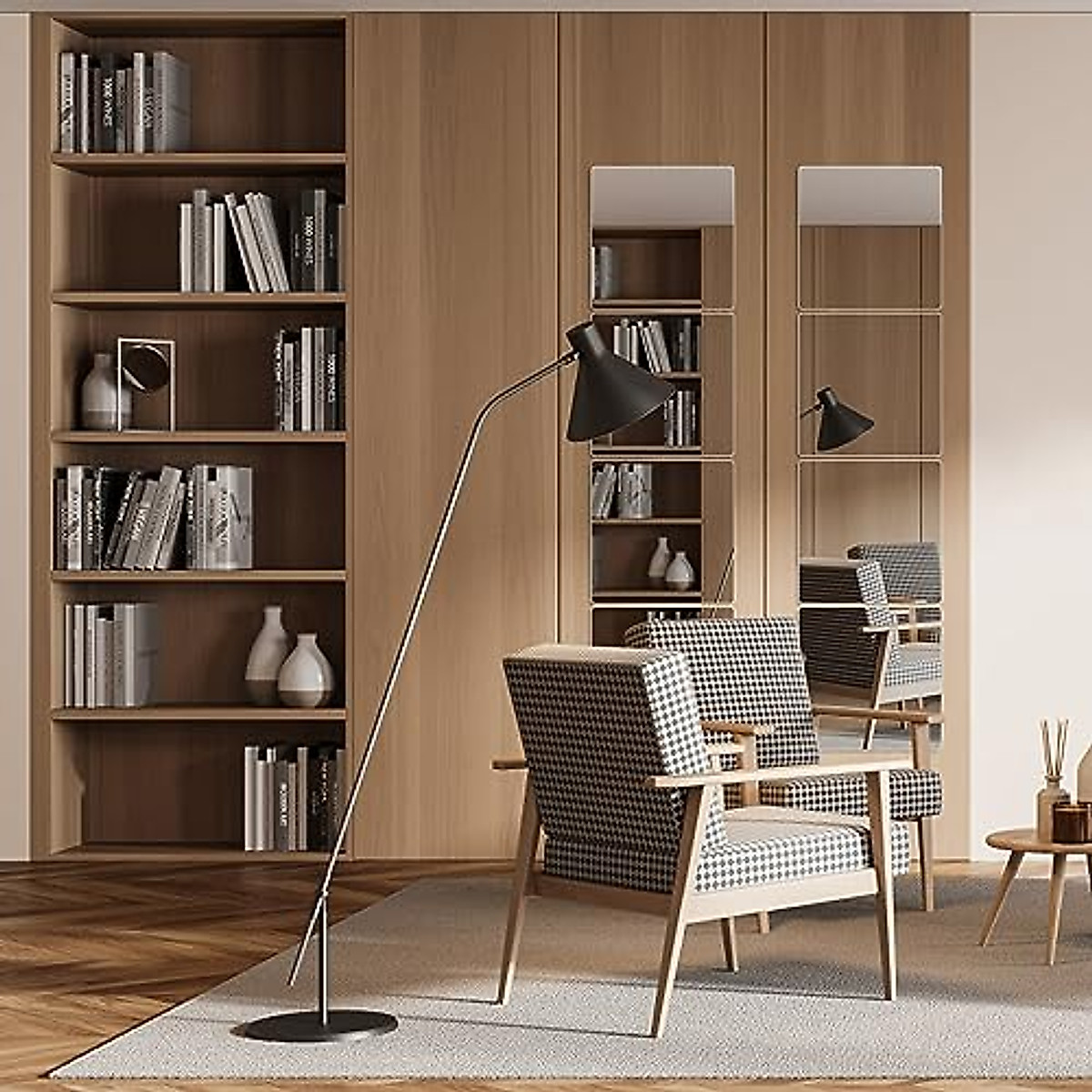 QIYUFOTO Full Length Wall Mirror Tiles, Wall Mounted Glass Mirror for Modern Wall Decor, Square Large Wall Mirror for Home Gym, Bedroom, Bathroom(12"x 12"-8PCS)