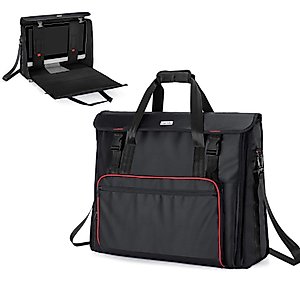 CURMIO Travel Bag Compatible for Apple iMac 27'' Desktop Computer, Portable Carrying Case Compatible with iMac 27-inch Monitor and Accessories, Black (Patent Pending)