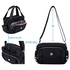 Collsants Crossbody Bag for Women Tote Shoulder Handbag Everyday Purse Lightweight Nylon Water Resistant