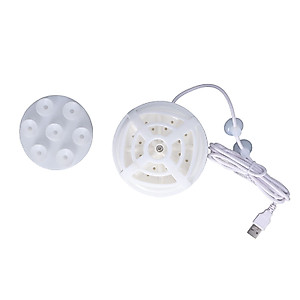 Gavigain Mini Dishwasher, Portable Dishwasher, Small Installation Gratis Dishwasher for Washing Fruit Vegetables Tableware, 5V 2A USB Powered White Portable Fruit Dishwasher, 30min Automatic