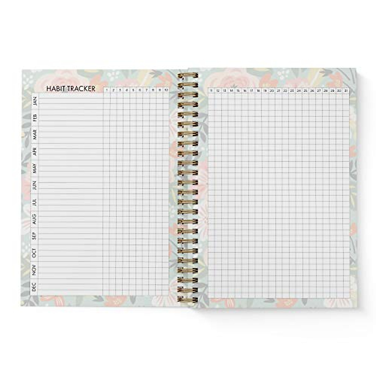Bright Day Calendars to Do List Daily Task Checklist Planner Time Management Notebook by Bright Day Non Dated Flex Cover Spiral Organizer 8.25 x 6.25 (Tropical Floral)