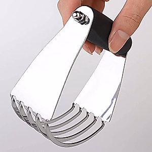 Pastry Cutter, Stainless Steel Dough Blender, Heavy Duty Pastry Blender and Dough Cutter with Blades for Butter, Pie Crust and Cake