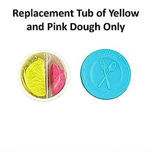 Barbie Replacement Part Spaghetti Chef Doll & Playset - DMC31 and DMC36 ~ Replacement Tub of Yellow and Pink Dough