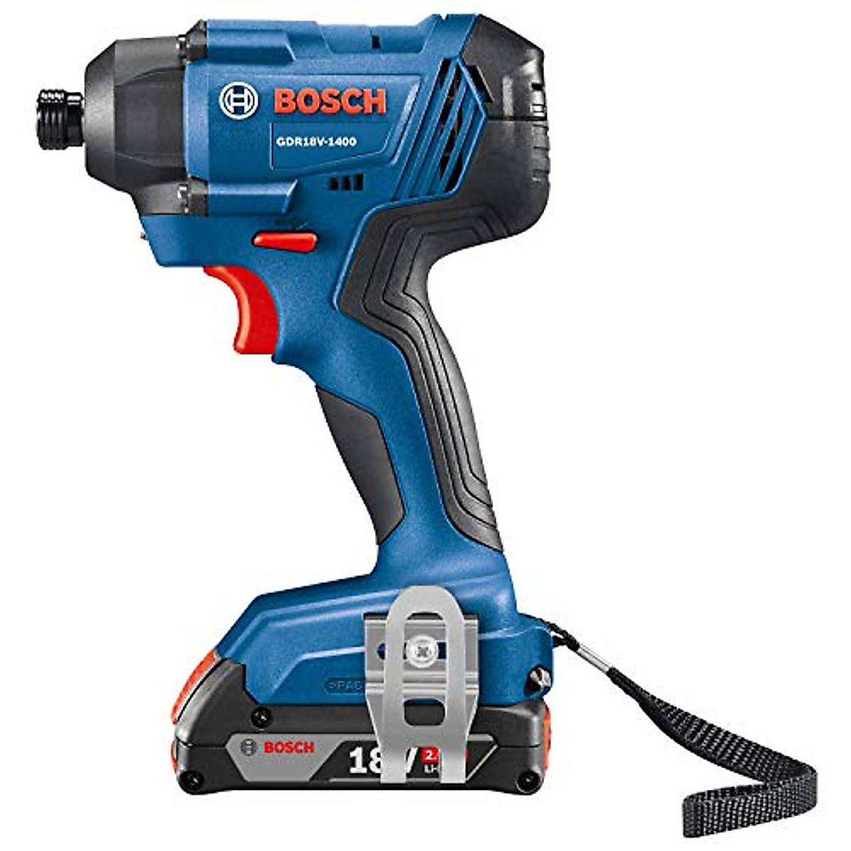 BOSCH GDR18V-1400B12 18V 1/4 In. Hex Impact Driver Kit with 2.0Ah Battery