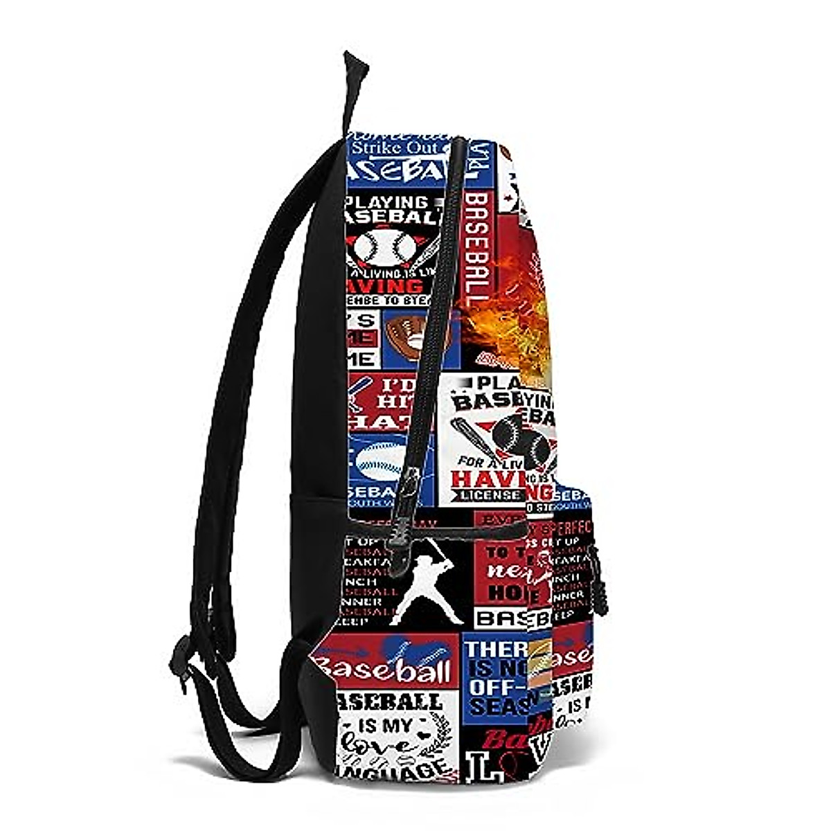 Rovozar Baseball Backpack 17 Inch Sport Laptop Backpack For Adult Men Large Baseball Bags for Travel Hiking Camping Daypack