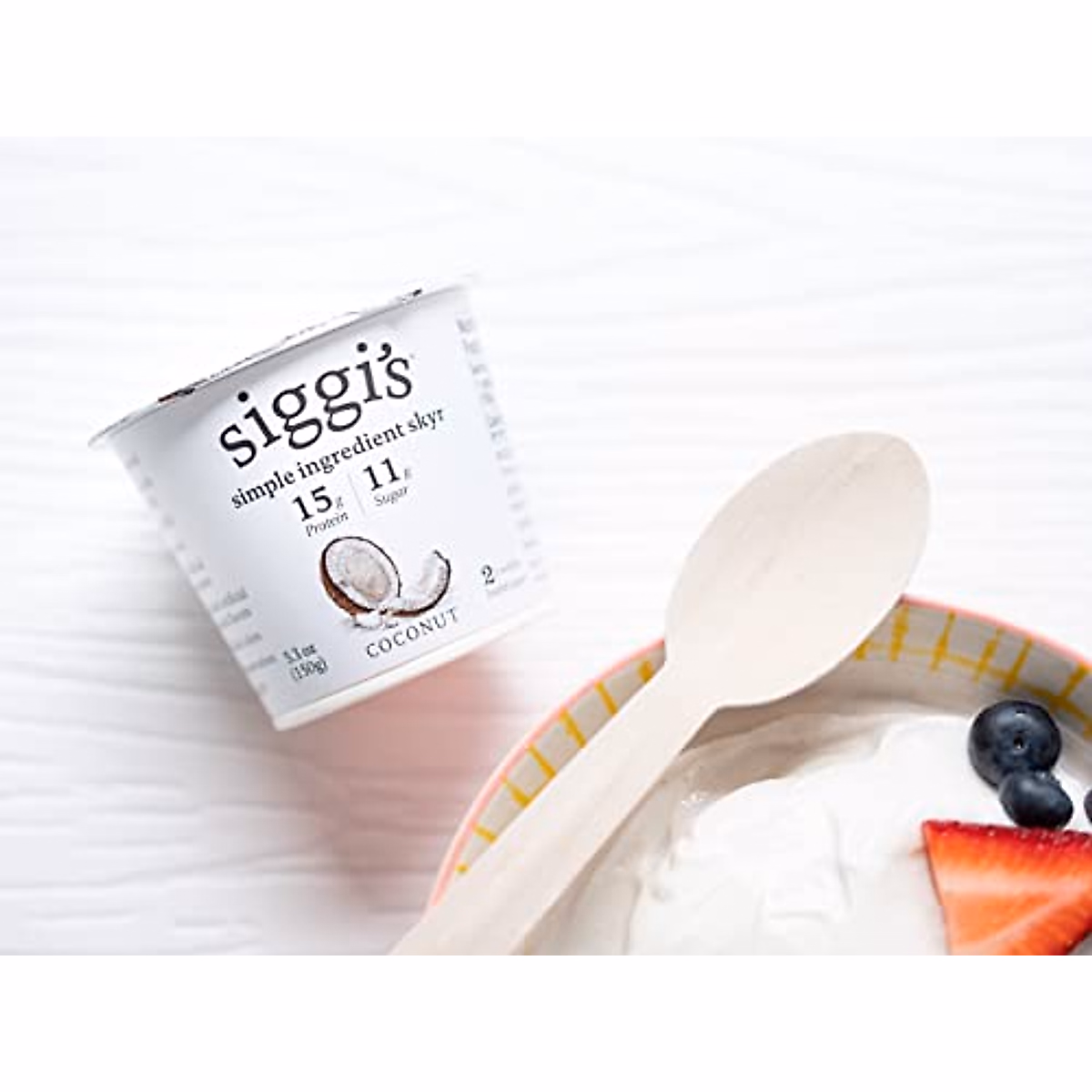 siggi's® 2% Icelandic Strained Lowfat Yogurt, Coconut, 5.3 oz., Single Serve Cup