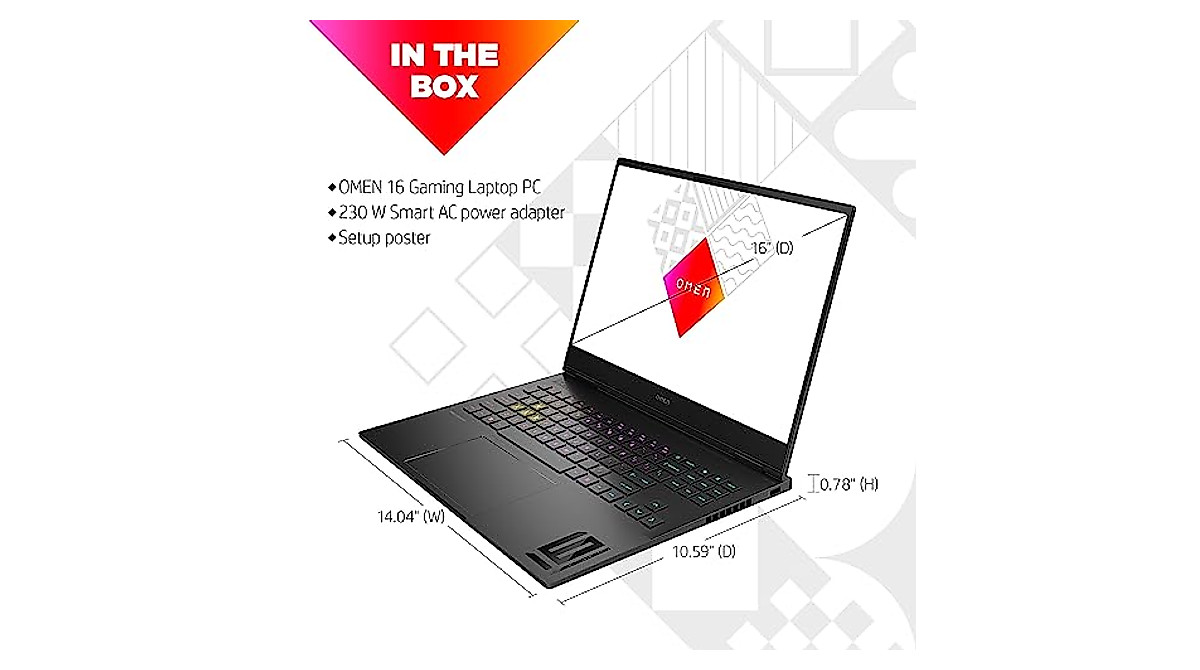 HP OMEN 16" Gaming Laptop | i7, RTX 4060, FHD Display