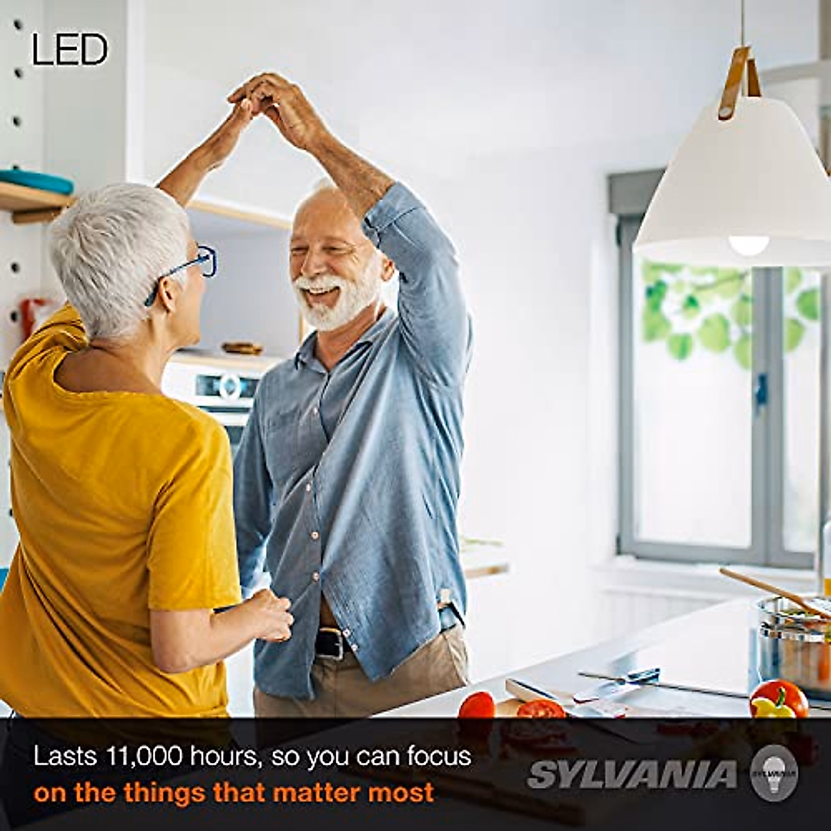 SYLVANIA LED Light Bulb, 60W Equivalent A19, Efficient 8.5W, Medium Base, Frosted Finish, 800 Lumens, Bright White - 4 Pack (79704)