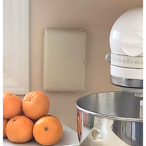 Child Be Safe, Baby Toddler Pet Resistant Electrical Safety Cover Guard for Home and Business, Made in USA, Compatible with Decora Leviton Legrand, Modern Wide Outlet Switch (1 Count, Ivory)