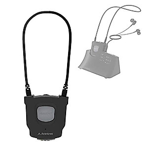 Avantree Wireless Neck Loop 2.4G Receiver with 1 Wired Earphone HT380 / HT381, Replacement/Additional Wireless Earbuds for TV Watching