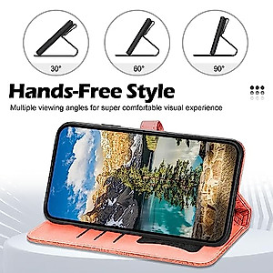 KKEIKO Case Compatible with Samsung Galaxy Note 10 Plus/Galaxy Note 10 Plus 5G, PU Leather Wallet Case for Women Men, Magnetic Flip Cover with Card Holder for Samsung Note 10 Plus, Red