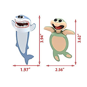 Ouch 3D Animal Bookmarks for Kids Students,Funny 3D Cartoon Bookmark Animals Reading Bookmarks for Students Office Stationery Creative Gift Ideal for Boys Girls (Gecko)