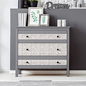 Con-Tact Brand Creative Covering Self-Adhesive Shelf and Drawer Liner, 18" x9', Batik Taupe (09F-C9A243-12)