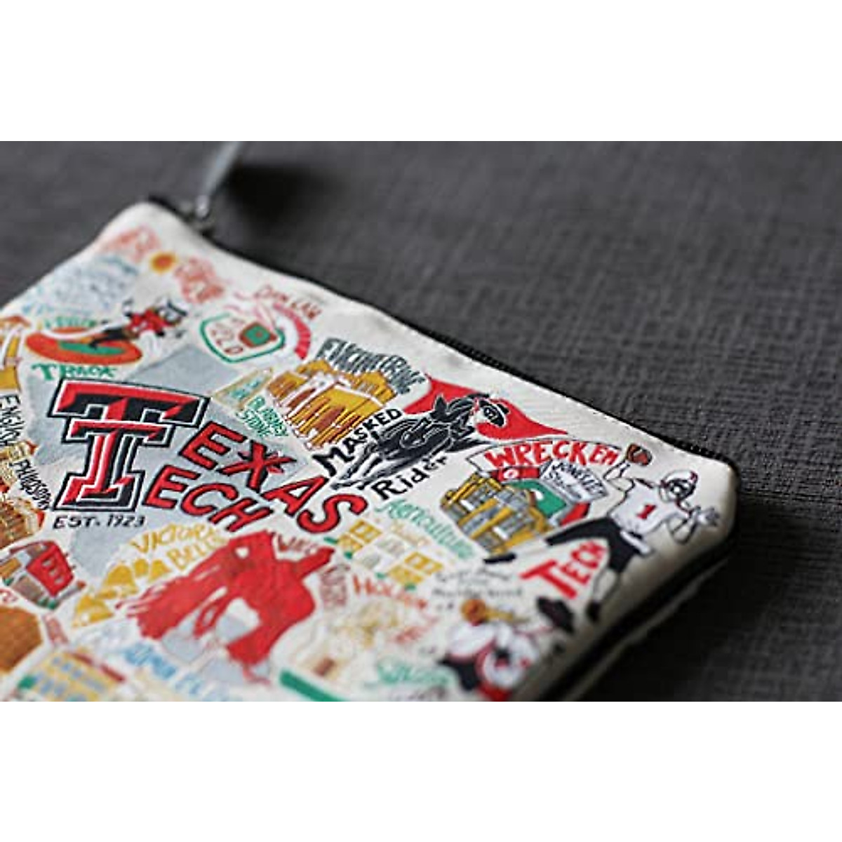Catstudio Texas Tech University Collegiate Zipper Pouch Purse | Holds Your Phone, Coins, Pencils, Makeup, Dog Treats, & Tech Tools
