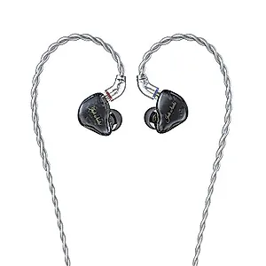 JadeAudio FiiO EA1 Earbuds Wired Headphone High Resolution 1DDriver,Deep Bass Compatible with iOS, Android (Without Mic) (Black)