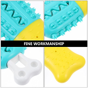 balacoo 1pc Chew Toys Dog Dental Toys Dog Leaking Food Toy Doggy Brushing Stick Squeaky Teeth Cleaning Toy Small Dog Toy Dog Food Feeder Pet Toys for Dogs Small Food Toys Pet Dog