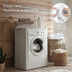 Sunbeam Restful Quilted Heated Mattress Pad - Full, White