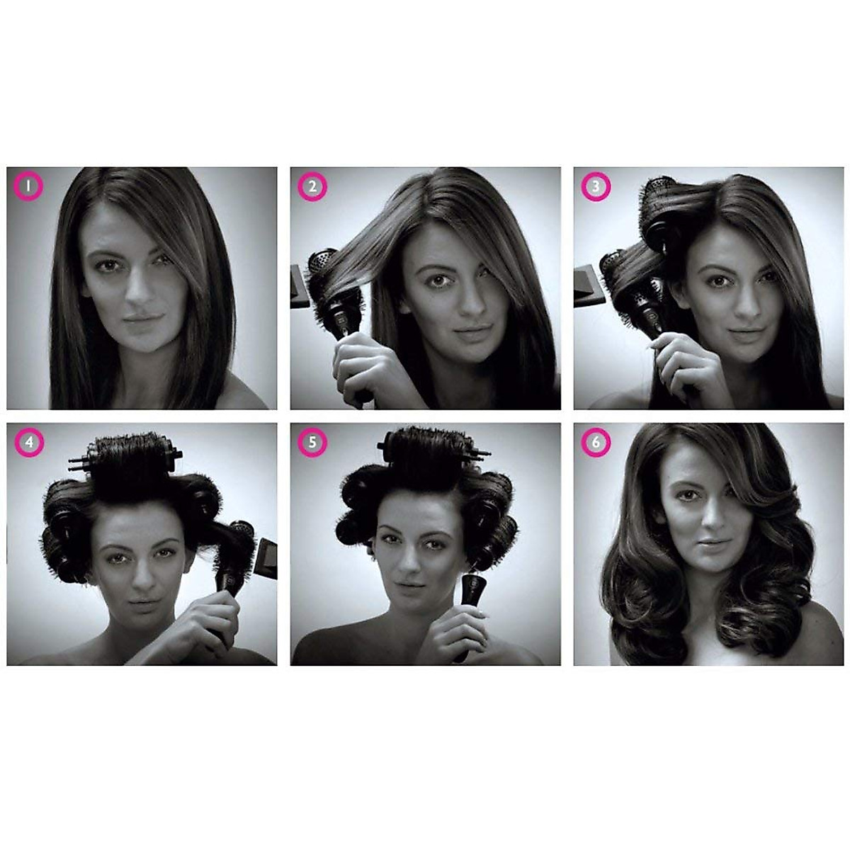 XC Global Round Hair Brush Set : with Detachable Barrels Styling Tool, Round Hair Brush for Blow Drying with 6 Barrels 1 Handle, 3 Different Hair rollers to Create Your Hairstyle