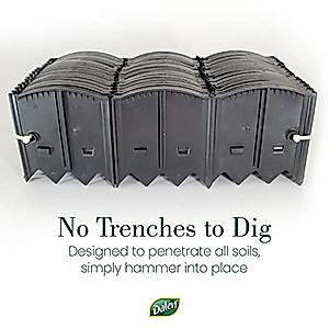 Gardeneer by Dalen HammerEdge Pound in Edging - 16 Durable Interlocking Pieces -18 feet of Coverage - Made in USA - Easy to Install