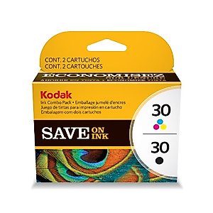 Kodak 30B/30C Combo Ink Cartridge - Black/Color - 1 Year Limited Warranty
