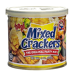 Hapi Mixed Crackers, 3 Ounce Tins