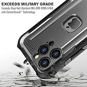 Vena vArmor Rugged Case Compatible with Apple iPhone 14 Pro Max (6.7"-inch), (MagSafe Compatible, Military Grade Drop Protection) Heavy Duty Holster Belt Clip Cover with Kickstand