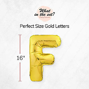 PartyForever Big Gold Mexican Bachelorette Party FIESTA Balloons Decorations Kit - Bridal Shower Party Balloons & Supplies - Hen Party Decorations Set