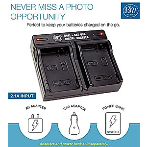 BM Premium 2-Pack of LP-E8, LPE8 Batteries and Dual Battery Charger Kit for Canon EOS Rebel T2i, T3i, T4i, T5i, EOS 550D, EOS 600D, EOS 650D, EOS 700D DSLR Digital Camera