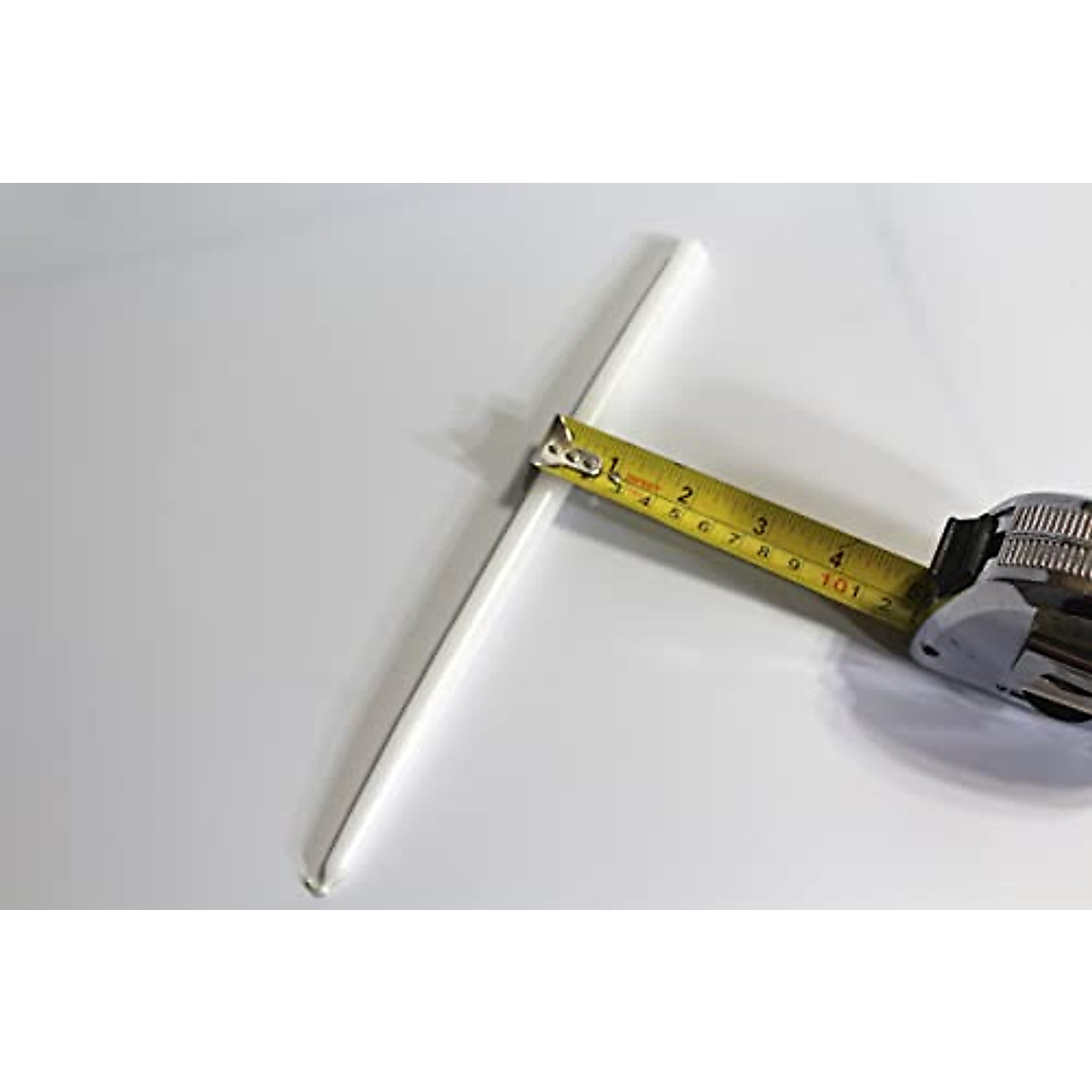 Patrician (10in Tall x 1/2'' Diameter) White Hand Dipped Skinny Taper Candles, Set of 12