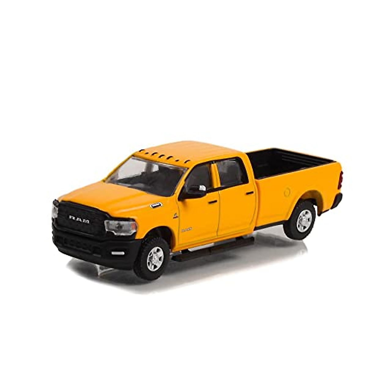 2021 Dodge Ram 3500 Tradesman Pickup, Yellow - Greenlight 35240E - 1/64 Scale Diecast Car